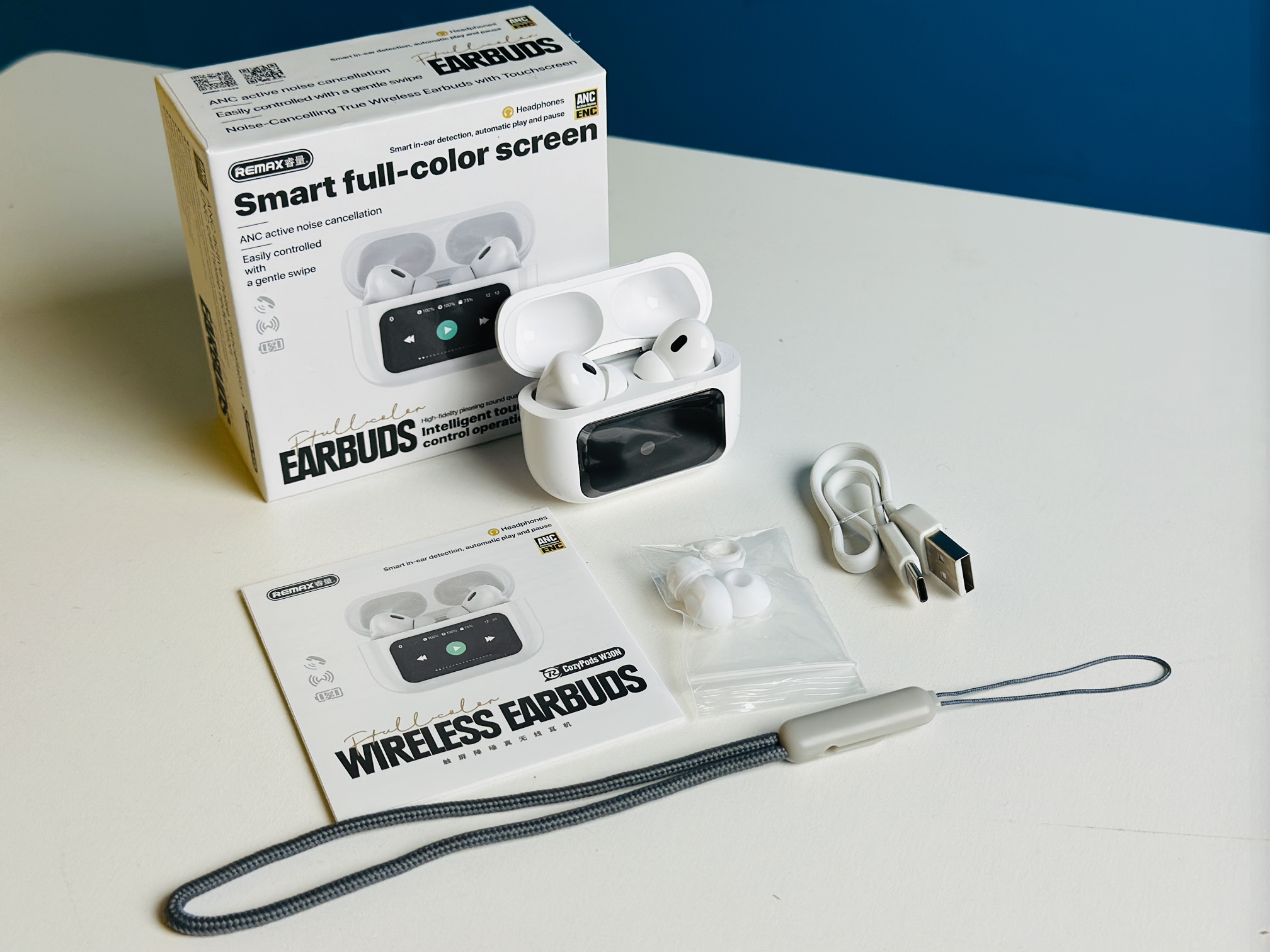 REMAX W30N CozyPods Noise-Cancelling True Wireless Earbuds with ...